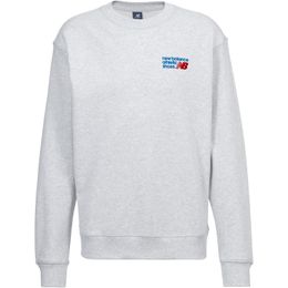 New Balance Sweatshirt Herren - Gr&ouml;&szlig;e S - grau