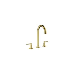 Grohe Waschtisch-3-Loch-Armatur Atrio 1/2", L, mit Hebelgriffen, cool sunrise (20649GL0)