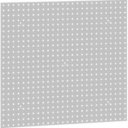 Lochplatte WFI, Wandmontage, Lochgr&ouml;&szlig;e 9 x 9 mm & Lochabstand 38 mm, L 988 x H 910 mm, Stahlblech, lichtgrau RAL 7035