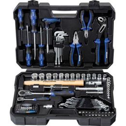 Projahn Werkzeugkoffer PROFICRAFT, 98-teilig, 1/4" + 1/2" Antrieb, 72-Zahn-Knarren, Kunststoffkoffer