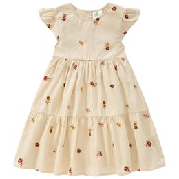 Topolino M&auml;dchen Kleid mit Blumen-Stickerei