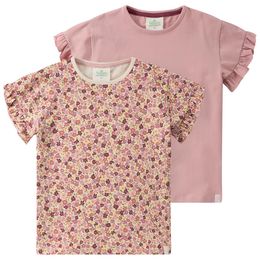 Topolino 2 M&auml;dchen T-Shirts mit R&uuml;schen&auml;rmeln
