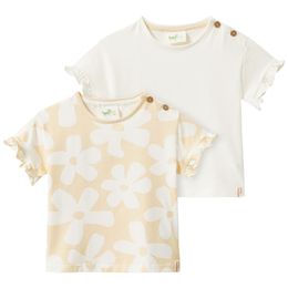 Topomini 2 Baby T-Shirts mit R&uuml;schen&auml;rmeln