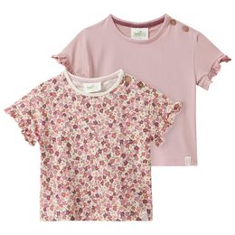 Topomini 2 Baby T-Shirts mit R&uuml;schen&auml;rmeln
