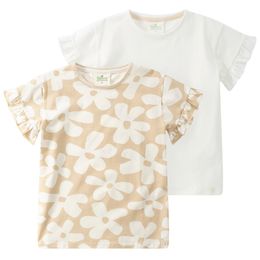 Topolino 2 M&auml;dchen T-Shirts mit R&uuml;schen&auml;rmeln