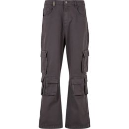 2Y STUDIOS Herren Cargohose "2Y Studios 2Y Eskar Multi Pocket Cargo"schwarzgrau, Gr. 36, unifarben, 100% Baumwolle, Hosen