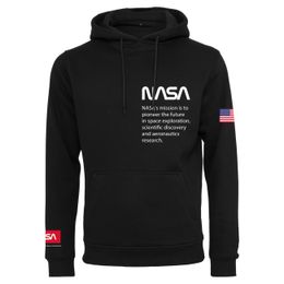 MisterTee Herren Sweatshirt "MisterTee Herren NASA Definition Hoody"schwarz, Gr. XS, unifarben, 65% Baumwolle, 35% Polyester, Sweatshirts
