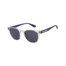 Superdry Herren Sonnenbrille "Modell 996097"transparent, blau, matt, transparent, Sonnenbrillen, Form Karree/Soft, Logoschriftzug auf B&uuml;gel,