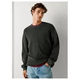 Strickpullover Pepe Jeans "FRANK", Herren, Gr. XXL, schwarz, Strick, Obermaterial: 100% Baumwolle, meliert, unifarben, washed, normal h&uuml;ftbedeckend, Rundhals, Rippstrickb&uuml;ndchen, Pullover Strickpullover, meliert