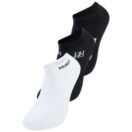 HUGO UNDERWEAR Damen Sneakersocken, Gr. 39schwarz 001, Baumwollmischung, Socken, verst&auml;rkte Fersen- und Zehenpartie