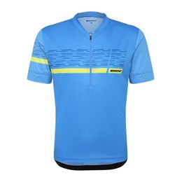 Ziener Herren Radtrikot "NEMIC-Z", blau, Gr. 48, Obermaterial: 100% Polyester. Obermaterial 2: 90% Polyester, 10% Elasthan, Trikots