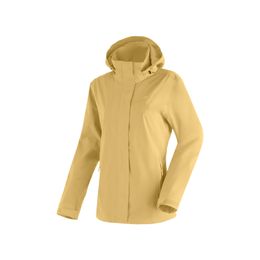 Maier Sports Damen Regenjacke "Metor rec W"pastellgelb, Gr. 36, 100% Polyester, Jacken, Damen Jacke mit Kapuze, Windjacke wasserdicht atmungsaktiv,