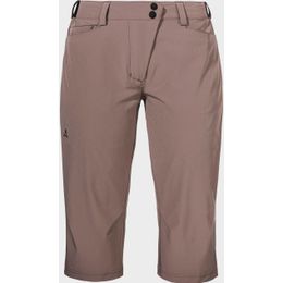 Sch&ouml;ffel 3/4-Hose SCH&Ouml;FFEL "Capri Pants Style Keitele WMS", Gr. 38, Normalgr&ouml;&szlig;en, 3905, braun, Oberstoff: 88% Polyester, 12% Elasthan, Hosen