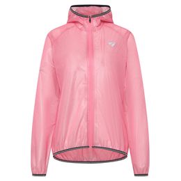 Regenjacke Ziener "NATINA-Z", Herren, Gr. 38, strawberry sorbet, Obermaterial: 53% Polyester, 47% Polyurethan, Jacken Regenjacke