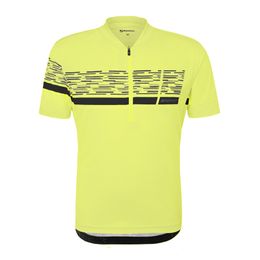 Radtrikot Ziener "NEMIC-Z", Herren, Gr. 46, bitter lemon.grau, Obermaterial: 100% Polyester; Obermaterial 2: 90% Polyester, 10% Elasthan, Trikots