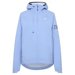 Regenjacke Ziener "NEHLE-Z", Damen, Gr. 44, blaubell, Obermaterial: 100% Polyester, Jacken Regenjacke