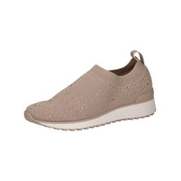 Slipper Caprice "Caprice Slipper Lederimitat/Textil", Damen, Gr. 37, sand, Lederimitat, Textil, Schuhe Slipper