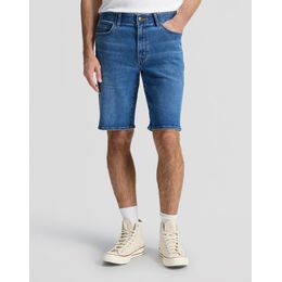 Jeansshorts Lee "XM 5 POCKET", Herren, Gr. 32, N-Gr, believe_blau, Denim/Jeans, Obermaterial: 71% Baumwolle, 28% Polyester, 1% Elasthan, regular fit knielang, Jeans Jeansshorts, Sommerhose Extreme Motion Denim