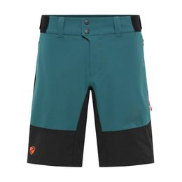Radhose Ziener "NIANDO-Z", Herren, Gr. 56, EURO-Gr&ouml;&szlig;en, gr&uuml;n (turquoise ocean), Obermaterial: 100% Polyester. Obermaterial 2: 100% Polyester. Obermaterial 3: 98% Polyester, 2% Elasthan, Hosen