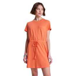 Jerseykleid Roxy "Sunny Expedition Solid", Damen, Gr. L, US-Gr&ouml;&szlig;en, camellia, Obermaterial: 60% Walkfrottier, 40% Microfaser;, Kleider Jerseykleid