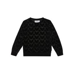 Sweatshirt Philipp Plein "Heart", M&auml;dchen, Gr. 6, 02, schwarz, Obermaterial: 5% Elasthan, 95% Polyester, Sweatshirts Sweatshirt