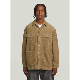 G-Star Raw Outdoorjacke G-STAR "Chore Jacke", Herren, Gr. L, sahara, Obermaterial: 100% Baumwolle, Jacken Outdoorjacke