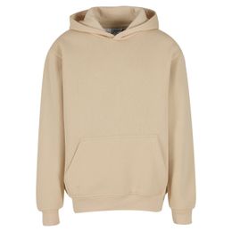 Kapuzenpullover Urban Classics "Urban Classics Kids Basic Essential Hoody", Jungen, Gr. 158/164, sand, 100% Baumwolle, unifarben, normal, ohne Ausschnitt, Pullover Kapuzenpullover