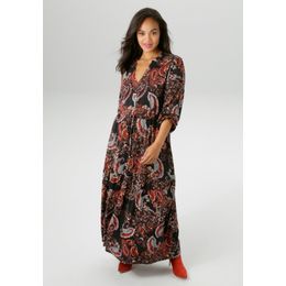 sheego Gro&szlig;e Gr&ouml;&szlig;en Jerseykleid, marine-orange-wei&szlig;-lila-bordeaux, Gr&ouml;&szlig;e 44 - Damen