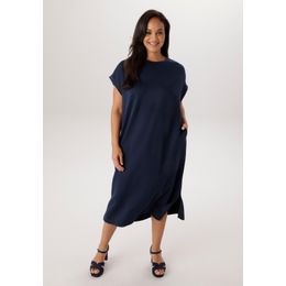 sheego Gro&szlig;e Gr&ouml;&szlig;en Jerseykleid, marine, Gr&ouml;&szlig;e 50 - Damen