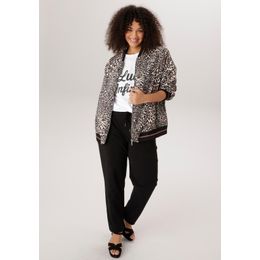 sheego Gro&szlig;e Gr&ouml;&szlig;en Blouson, beige-schwarz-braun, Gr&ouml;&szlig;e 44 - Damen