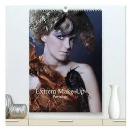 Calvendo Extrem Make-Up Portraits (hochwertiger Premium Wandkalender 2026 DIN A2 hoch), Kunstdruck in Hochglanz