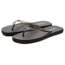 Badezehentrenner LSCN BY LASCANA "Flip-Flops, Badelatsche, Badeschuhe, Sandale, Pantolette, Badeschlappe", Damen, Gr. 40, schwarz, Obermaterial: 100% Synthetik. Decksohle: 100% Synthetik. Futter: 100% Synthetik. Laufsohle: 100% Synthetik, unifarben, Basic, Schuhe, NEU Zehentrenner, Sommerschuhe in modischer Karree-Form VEGAN
