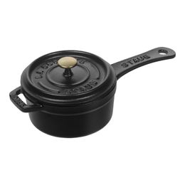 Staub Specialities Stieltopf 10 cm, Gusseisen, Schwarz