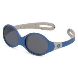 Julbo LOOP L J511 | Kinder-Sonnenbrille | Fassung: Vollrand, Rund, Kunststoff, Blau Gl&auml;nzend | Glasfarbe: Grau