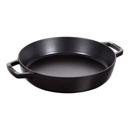 Staub Pans Bratpfanne mit 2 Griffen 26 cm, rund, Schwarz, Gusseisen