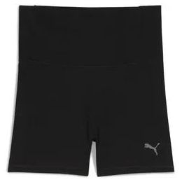 Trainingsshorts Puma "SHAPELUXE Trainingsradlerhose Damen", Damen, Gr. XS, Normalgr&ouml;&szlig;en, schwarz, Obermaterial: 18% Elasthan, 82% Nylon, eng, Hosen