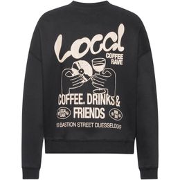 Another Cotton Lab Local Rave Sweatshirt - Gr&ouml;&szlig;e XS - schwarz