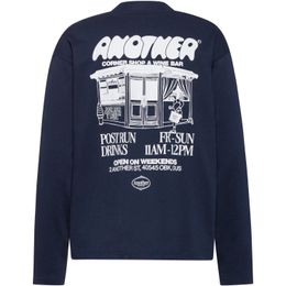 Another Cotton Lab Another Corner Langarmshirt - Gr&ouml;&szlig;e S - blau