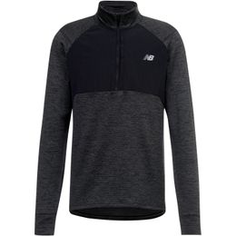 New Balance Mens Running LS Top Funktionsshirt Herren - Gr&ouml;&szlig;e XL - schwarz