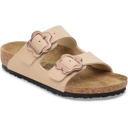 Birkenstock Arizona Flower Buckle Sandalen M&auml;dchen - Gr&ouml;&szlig;e 34 - beige