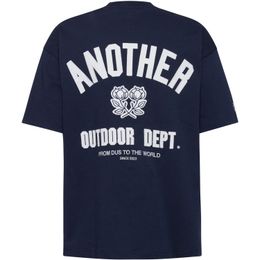 Another Cotton Lab Another Outdoor T-Shirt Herren - Gr&ouml;&szlig;e XL - blau