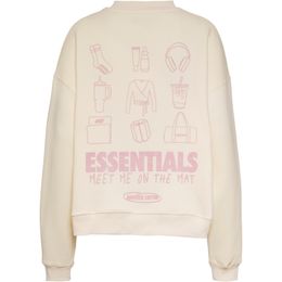 Another Cotton Lab Mat Essentials Sweatshirt Damen - Gr&ouml;&szlig;e XS - wei&szlig;