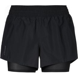 Brooks Dash 2-in-1 Laufshorts Damen - Gr&ouml;&szlig;e L - schwarz