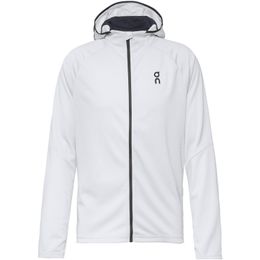 On Climate Zip Hoodie Laufjacke Herren - Gr&ouml;&szlig;e L - wei&szlig;