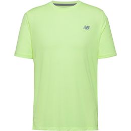 New Balance Mens Running SS Top Funktionsshirt Herren - Gr&ouml;&szlig;e M - gelb