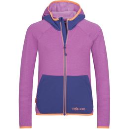 Trollkids Holmedal Fleecejacke M&auml;dchen - Gr&ouml;&szlig;e 128 - rosa
