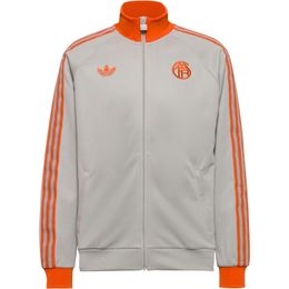 Adidas FCB OG TT Trainingsjacke Herren - Gr&ouml;&szlig;e S - beige