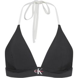 Calvin Klein Graphip Monogram Bikini Oberteil Damen - Gr&ouml;&szlig;e XS - schwarz