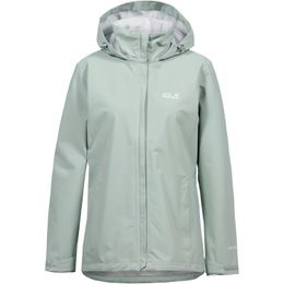 Jack Wolfskin TRAILTIME 2L Regenjacke Damen - Gr&ouml;&szlig;e L - gr&uuml;n