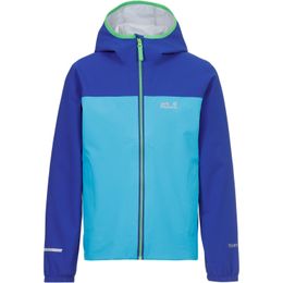 Jack Wolfskin ADVENTURETRIBE 2L Regenjacke Kinder - Gr&ouml;&szlig;e 140 - blau
